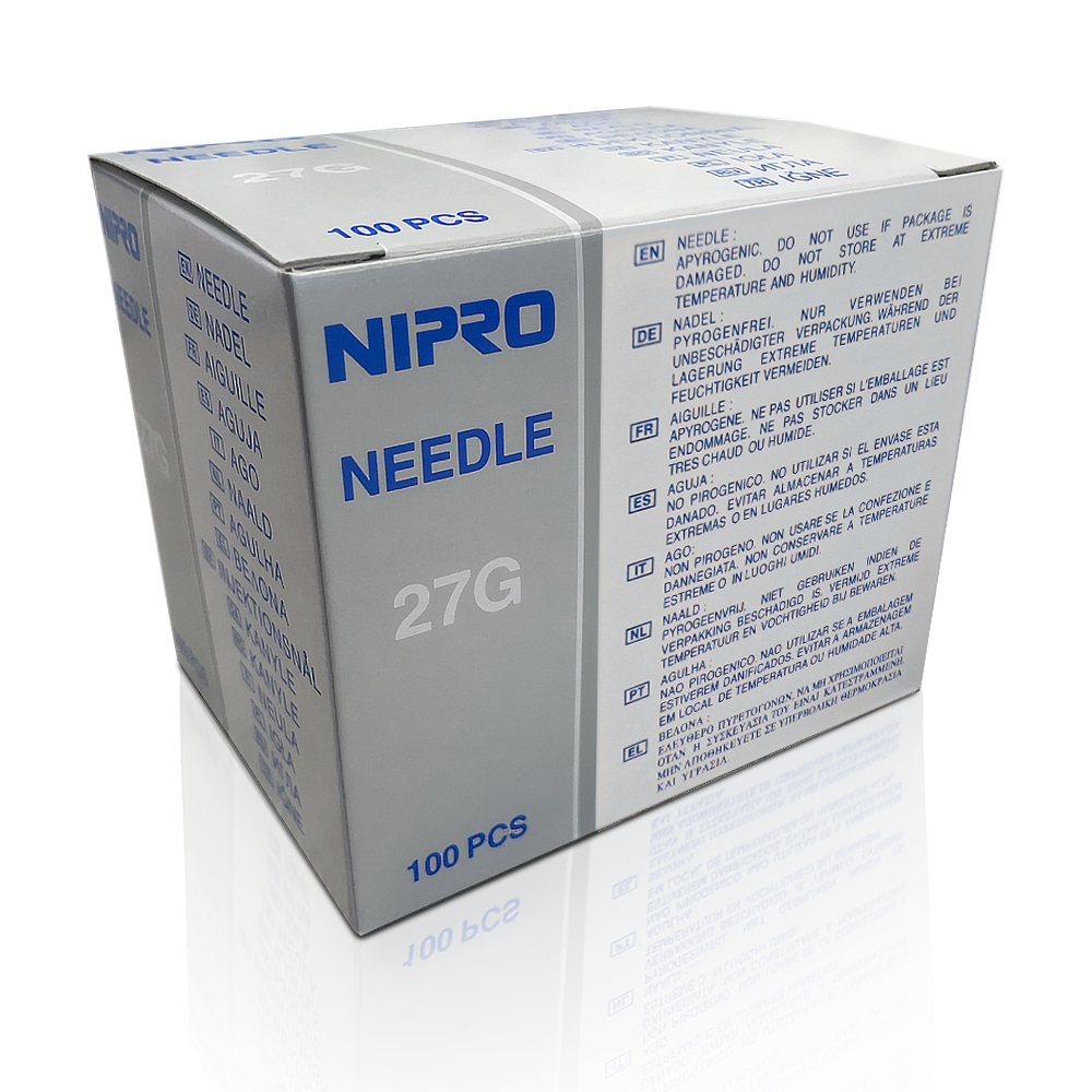 Nipro Needles 27G (EXPIRES 2025-05-31..) - Mareli Medical